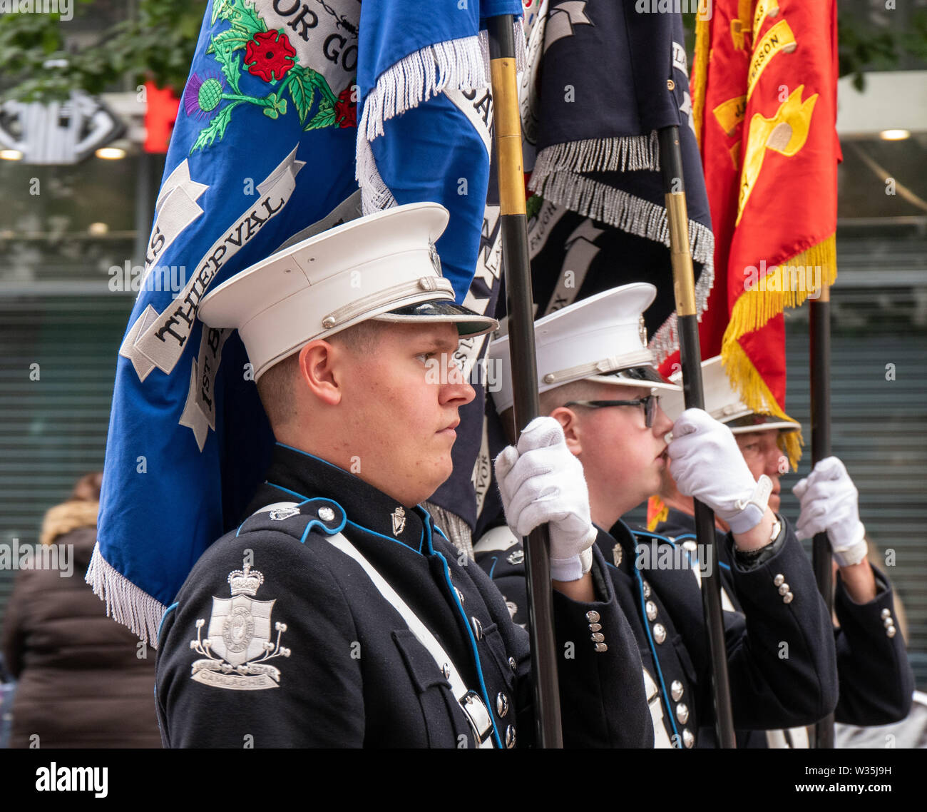 Annual orange walk parade hi-res stock photography and images - Alamy