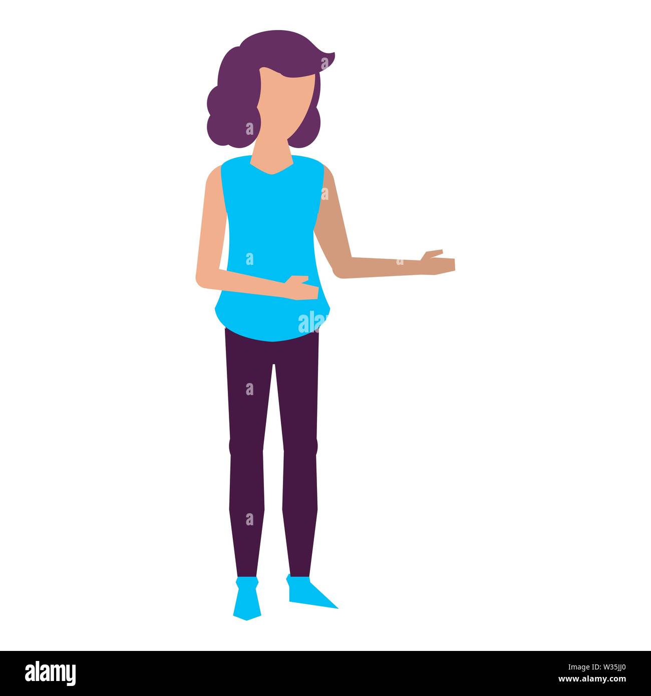 young woman without face cartoon Stock Vector Image & Art - Alamy