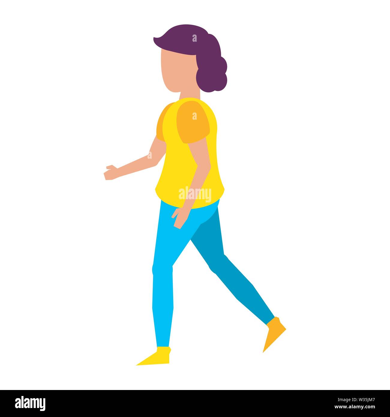 young woman without face cartoon Stock Vector Image & Art - Alamy