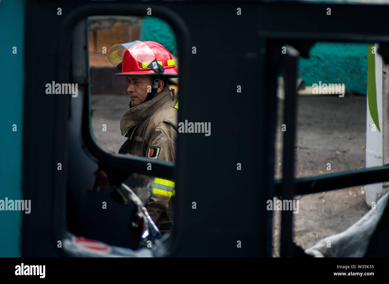 Exploded bus hi-res stock photography and images - Alamy