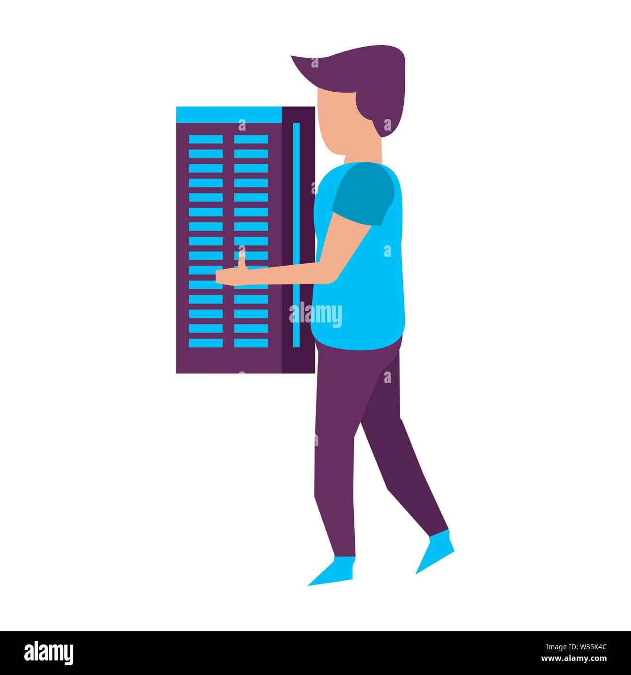 server tower network hardware cartoon Stock Vector Image & Art - Alamy