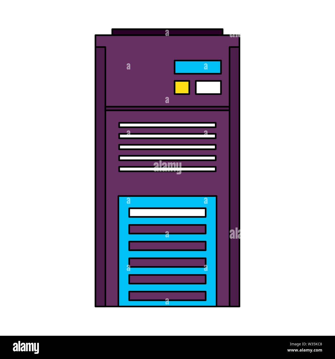 server tower network hardware cartoon Stock Vector Image & Art - Alamy