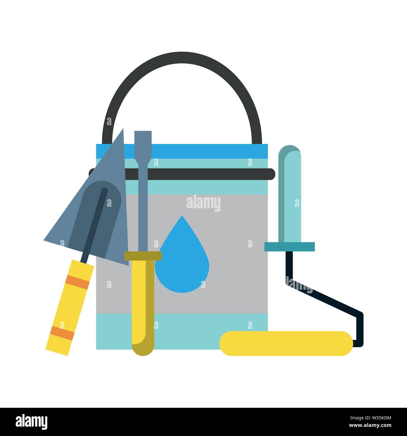 painting work house renovation cartoon Stock Vector Image & Art - Alamy