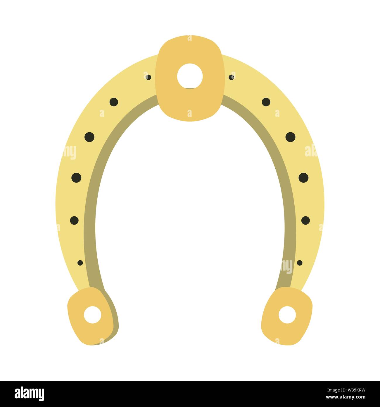 horseshoe steel lucky object cartoon Stock Vector Image & Art - Alamy