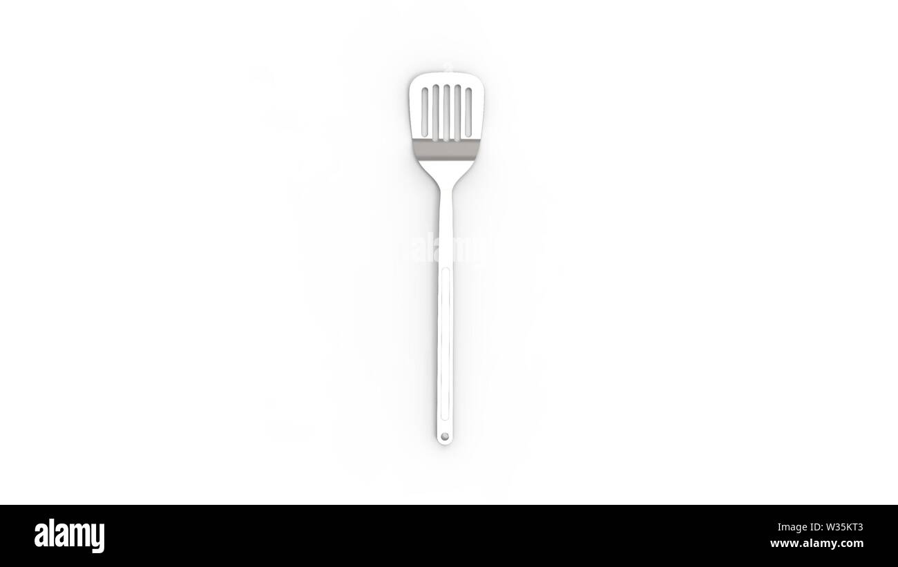 3d rendering of a spatula isolated in a white studio background Stock ...