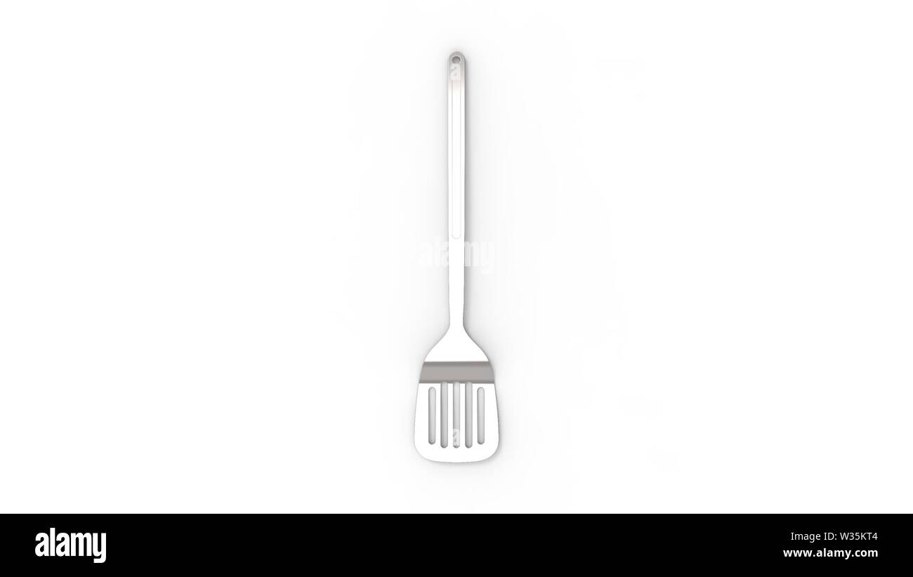 3d rendering of a spatula isolated in a white studio background Stock ...