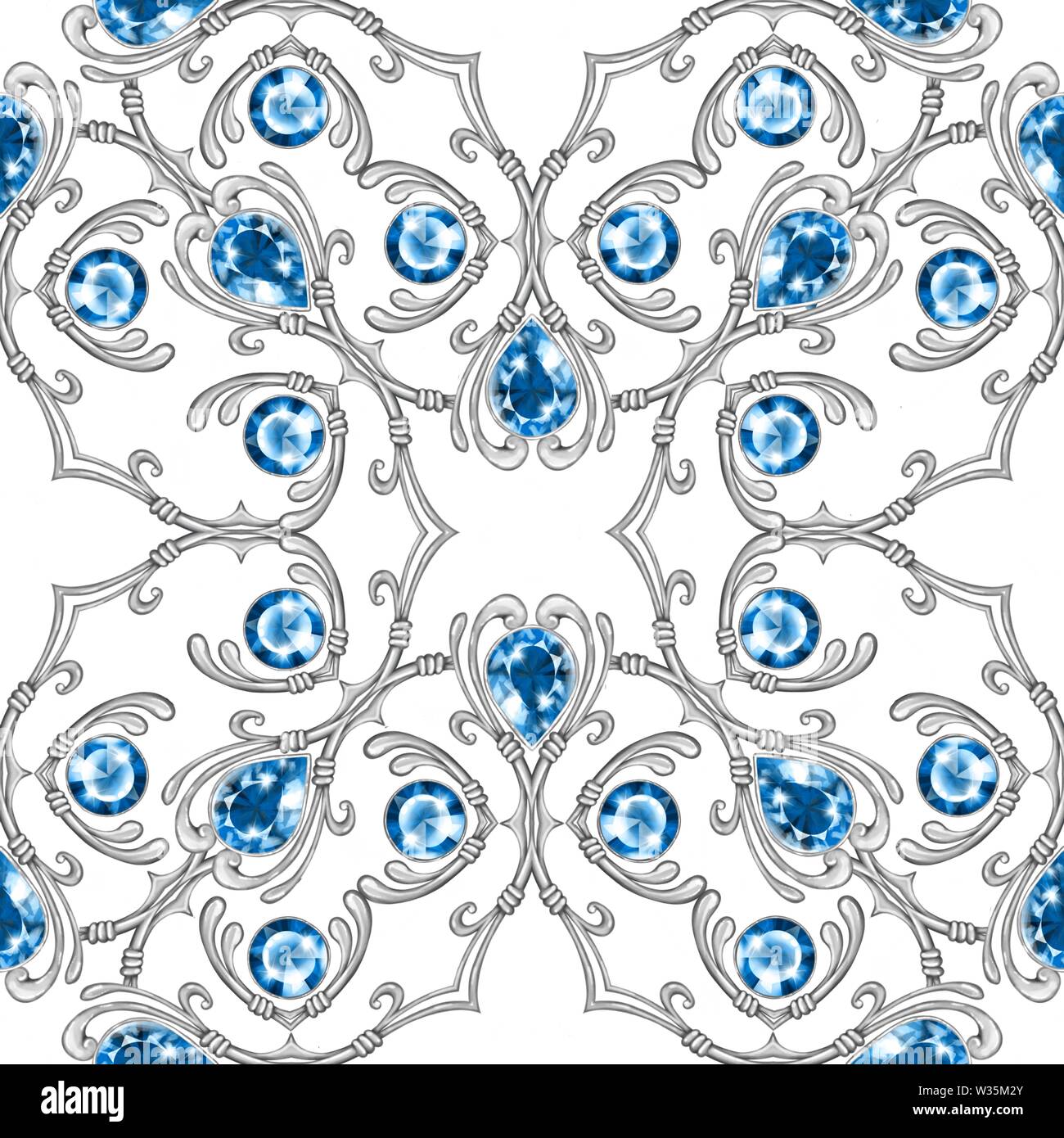 Background arabic rich pattern Cut Out Stock Images & Pictures - Alamy
