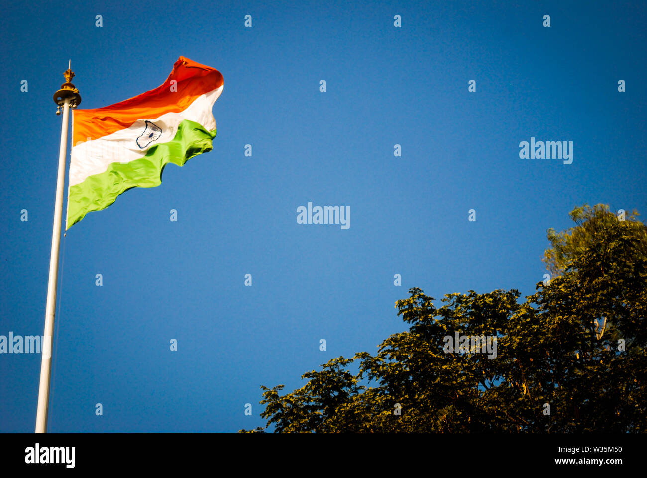 Indian flag fly in the wind Stock Photo - Alamy