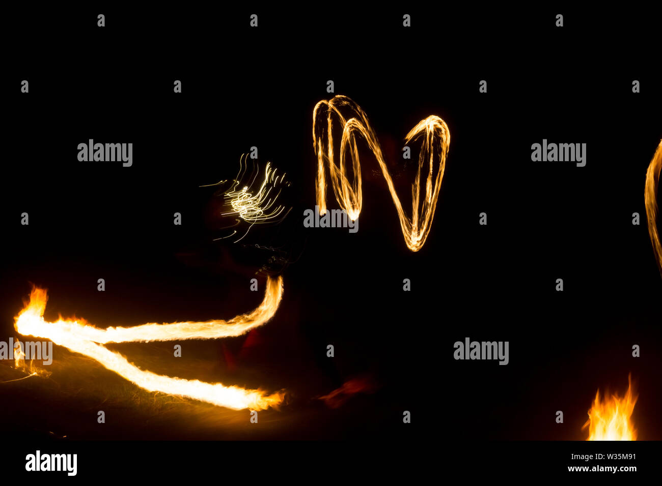 Fiery loops hi-res stock photography and images - Alamy