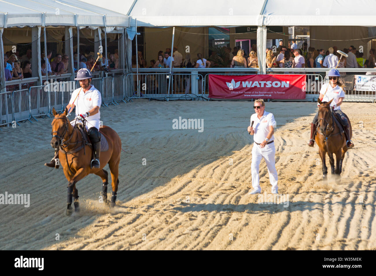 Sandbanks, Poole, Dorset, UK 12th July 2019. The Sandpolo British Beach ...