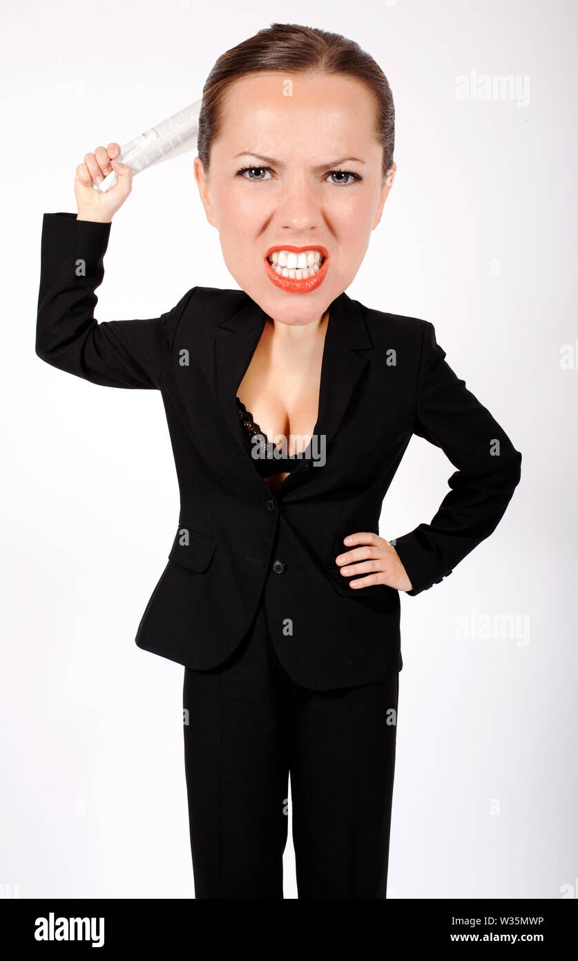 Grumpy cartoon face hi-res stock photography and images - Alamy