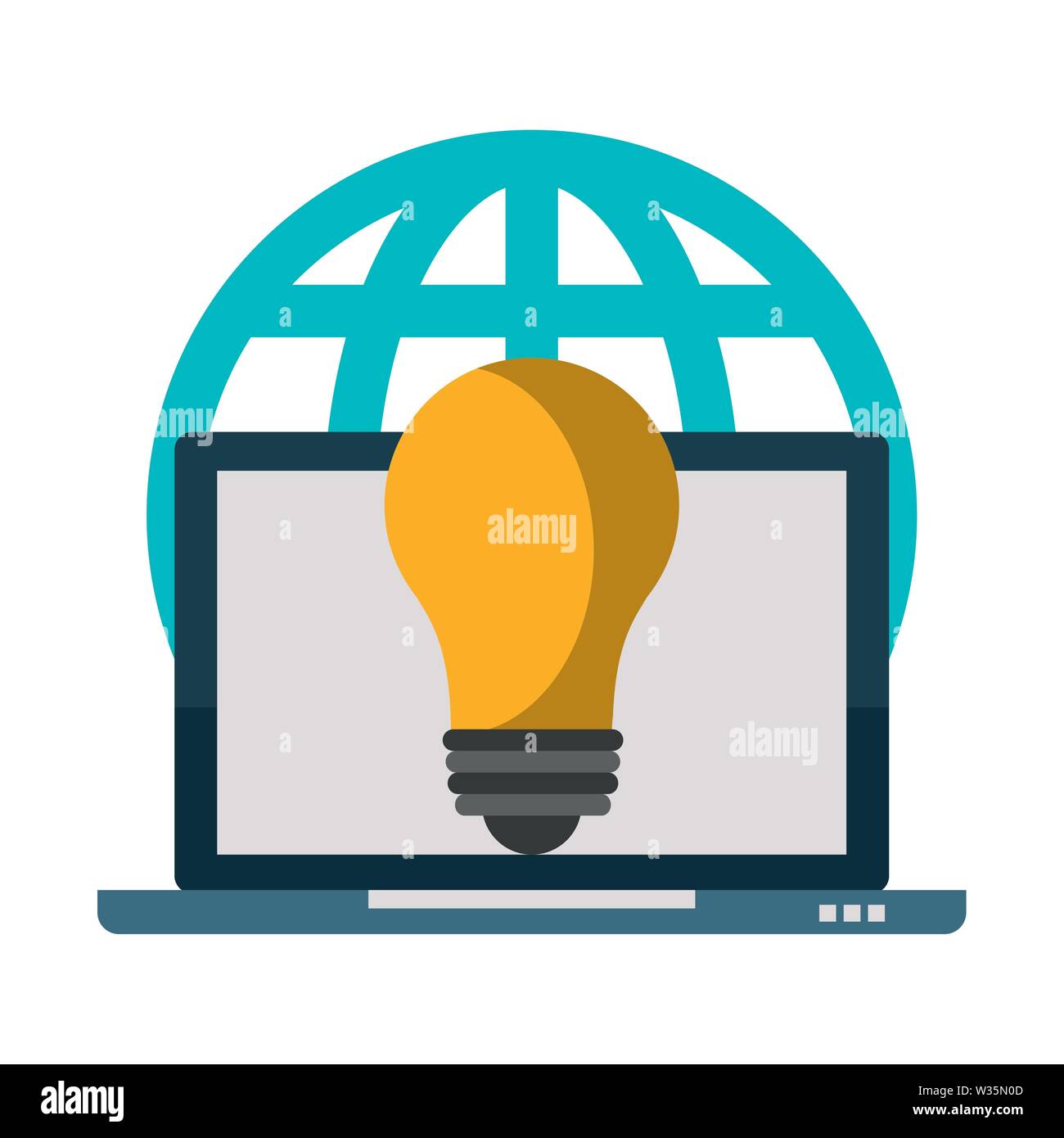 laptop mobile technology hardware cartoon Stock Vector Image & Art - Alamy