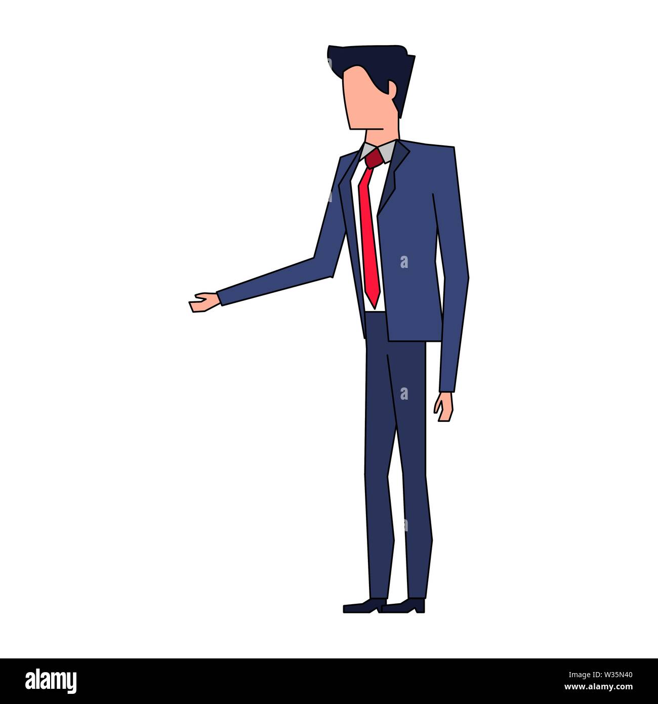 executive business finance worker cartoon Stock Vector Image & Art - Alamy