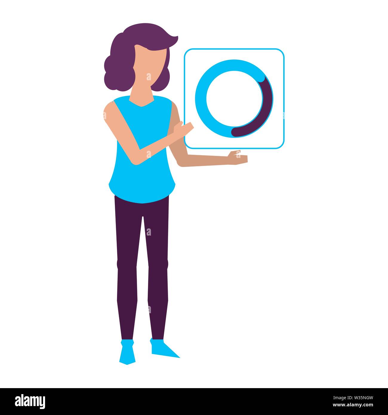 young woman without face cartoon Stock Vector Image & Art - Alamy