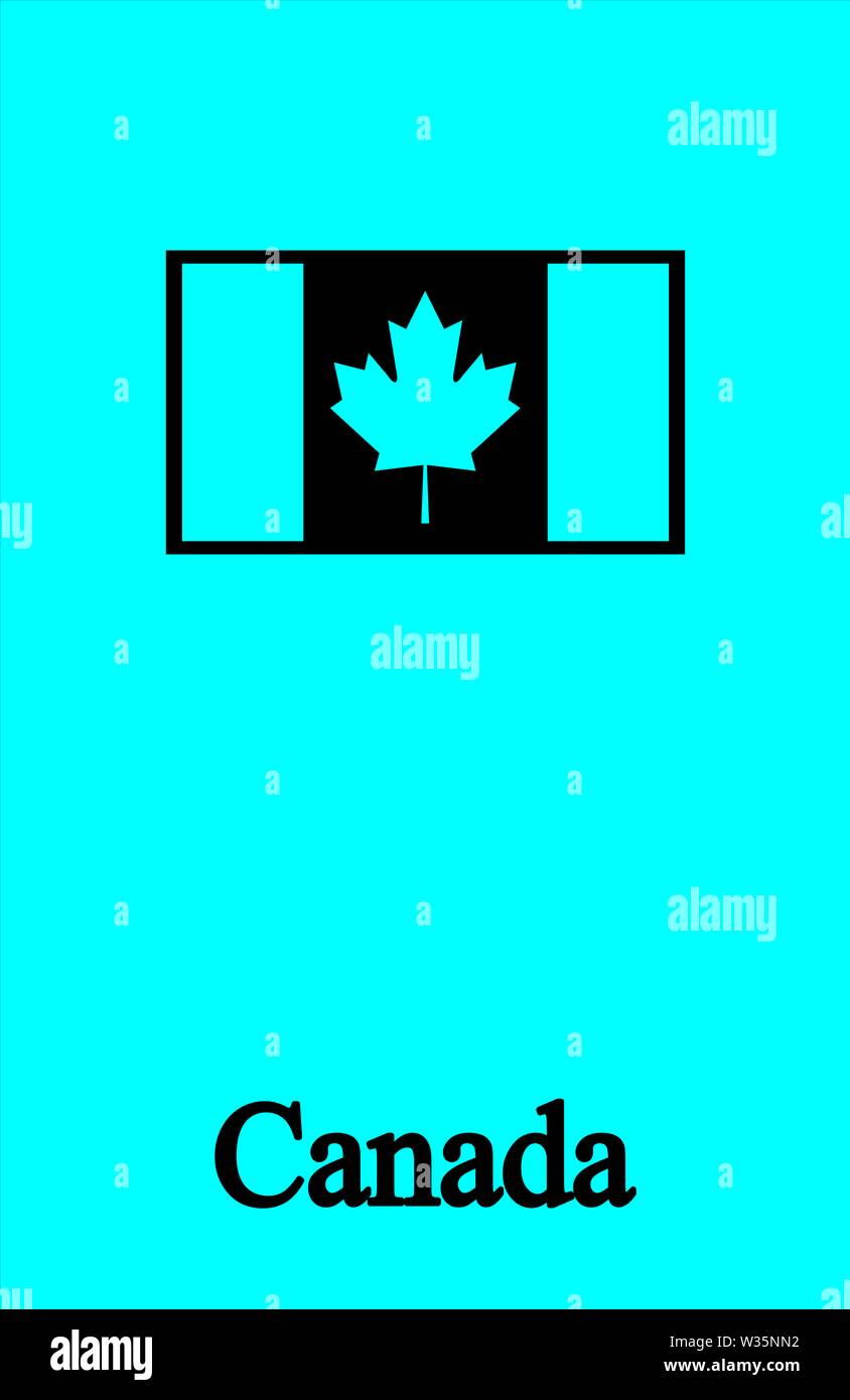 Canada Flag Title Stock Photo - Alamy
