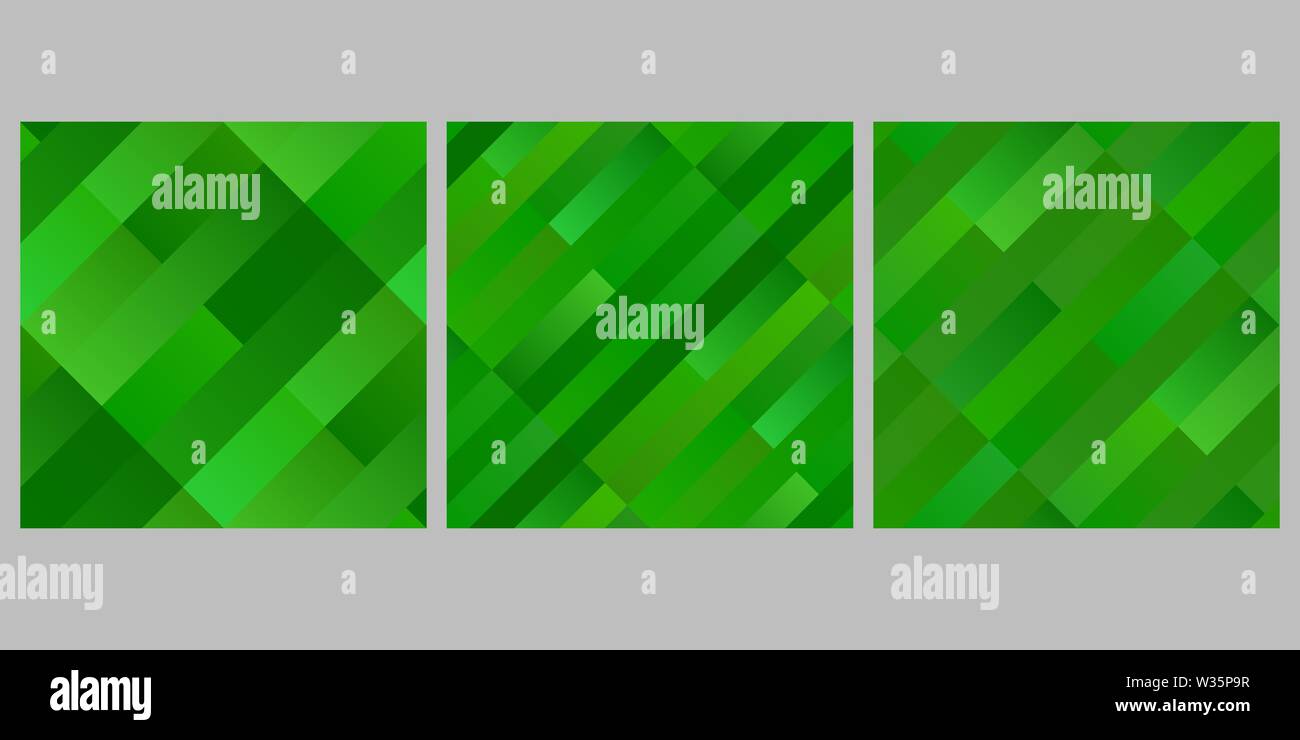 Seamless geometrical stripe pattern background set - abstract vector graphic designs from ...