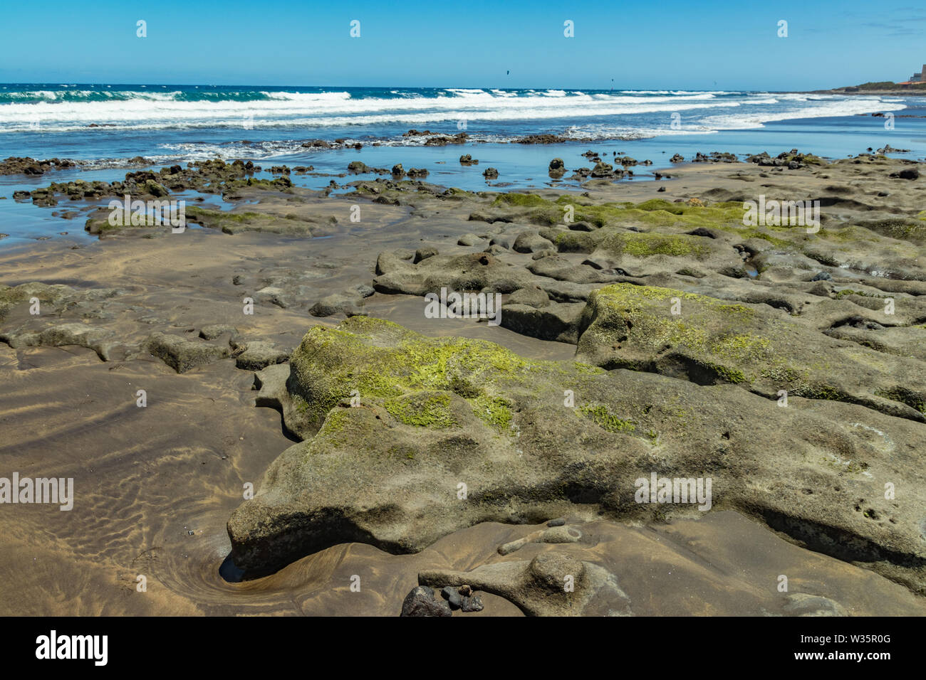 Beautiful natural southern coastline with wildlife, rocks and beaches ...