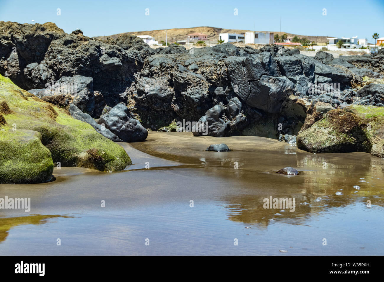 Beautiful natural southern coastline with wildlife, rocks and beaches ...