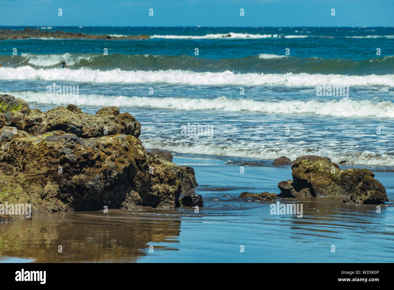 Beautiful natural southern coastline with wildlife, rocks and beaches ...