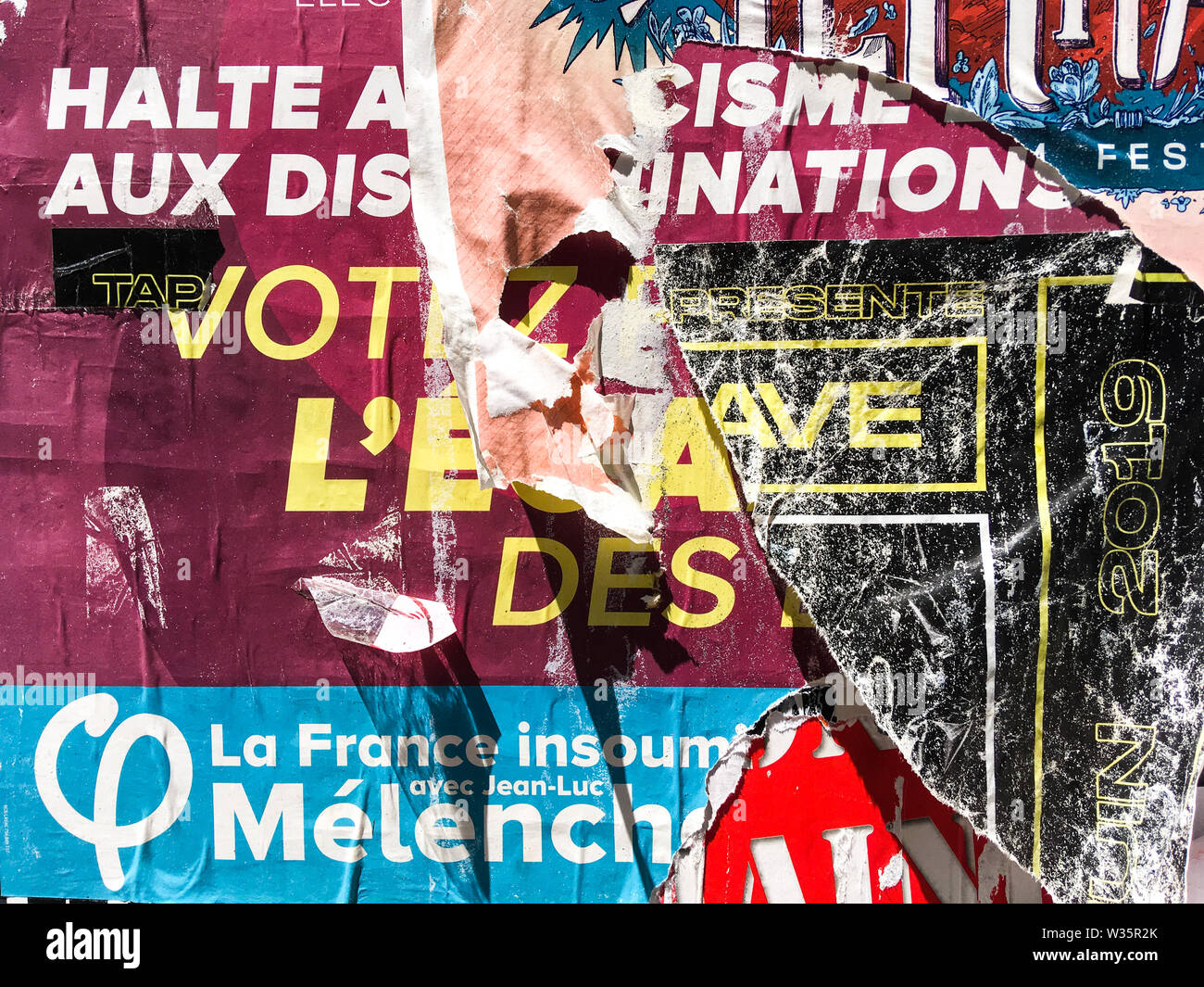 Torn posters politics hi-res stock photography and images - Alamy