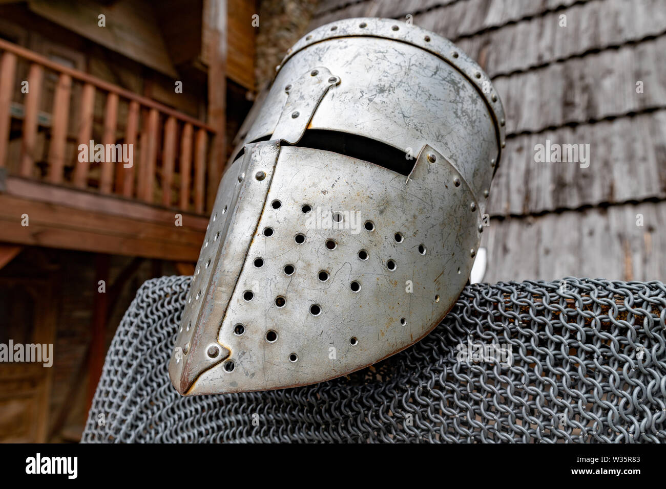 Open Medieval Knight Helmet