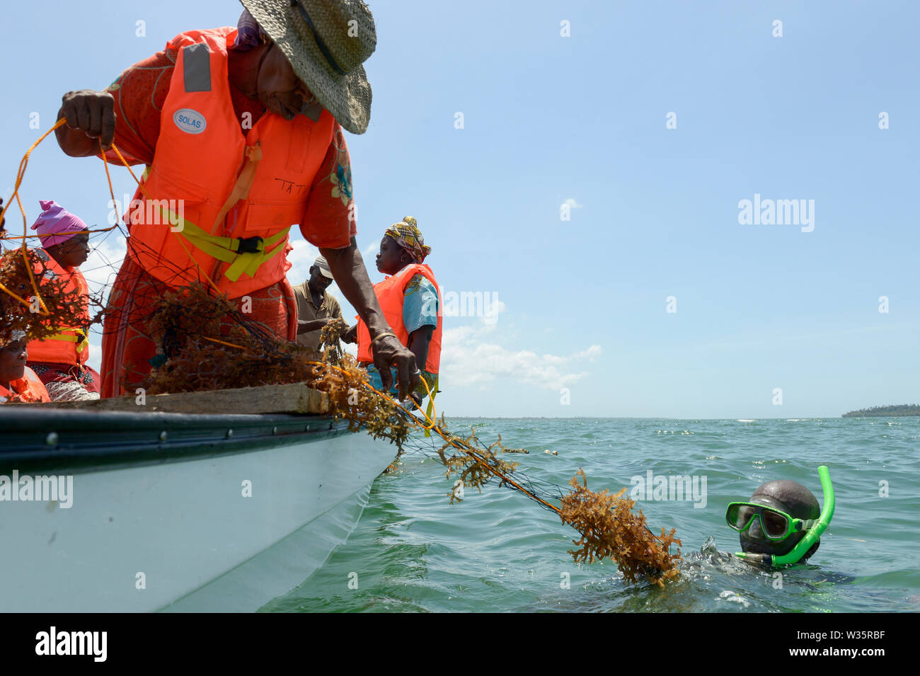 TANZANIA, Zanzibar, village Muungoni, due to climate change and rising ...