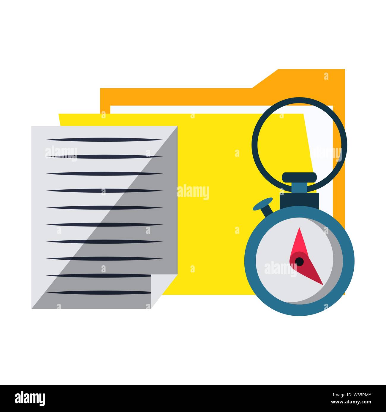 documents files system archives cartoon Stock Vector Image & Art - Alamy