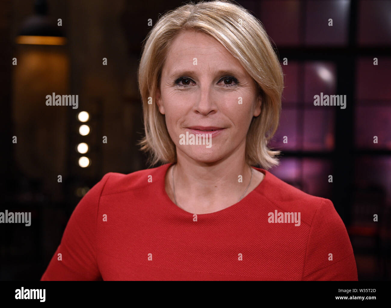 Cologne, Germany. 12th July, 2019. The presenter Susanne Link is in the ...