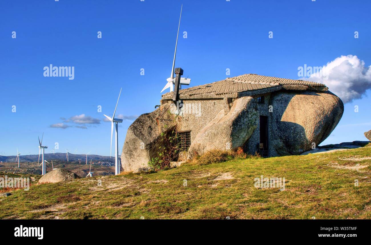 Rock house in Fafe mountains, Portugal Stock Photo - Alamy