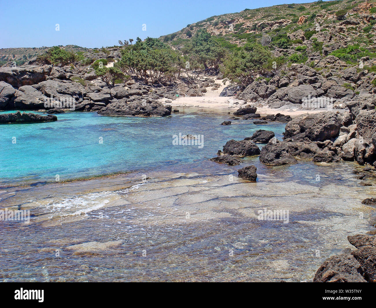 Blue Greek beach Kedrodasos Kreta island background wallpaper fine art ...