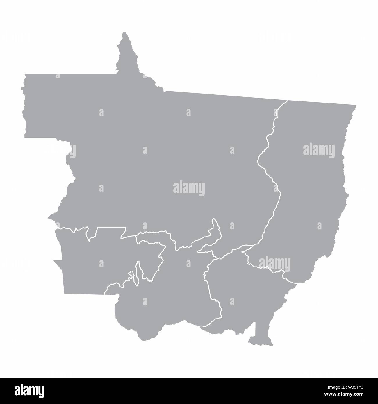 Mato grosso map hi-res stock photography and images - Alamy