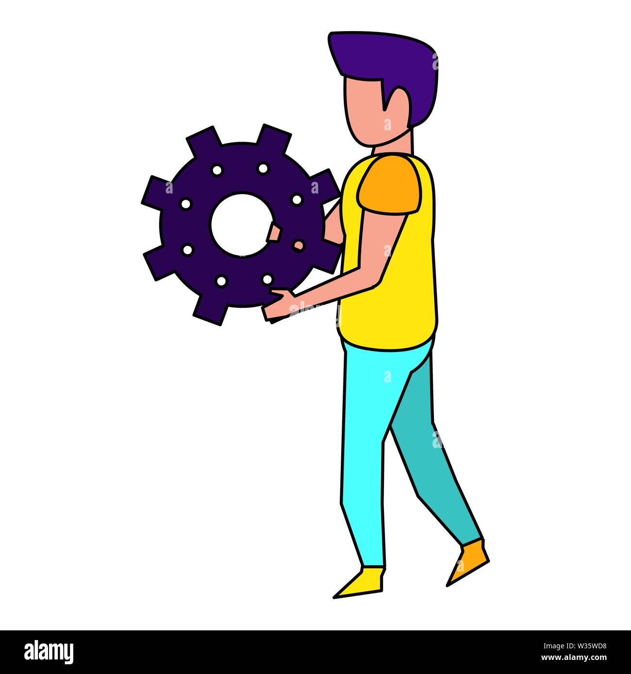 technology support and maintenance cartoon Stock Vector Image & Art - Alamy