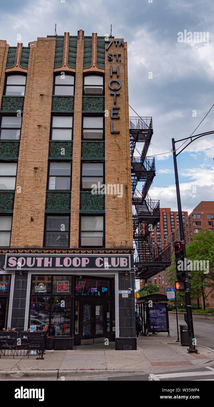 Hotel and South Loop Club in Chicago - CHICAGO, USA - JUNE 11, 2019 ...