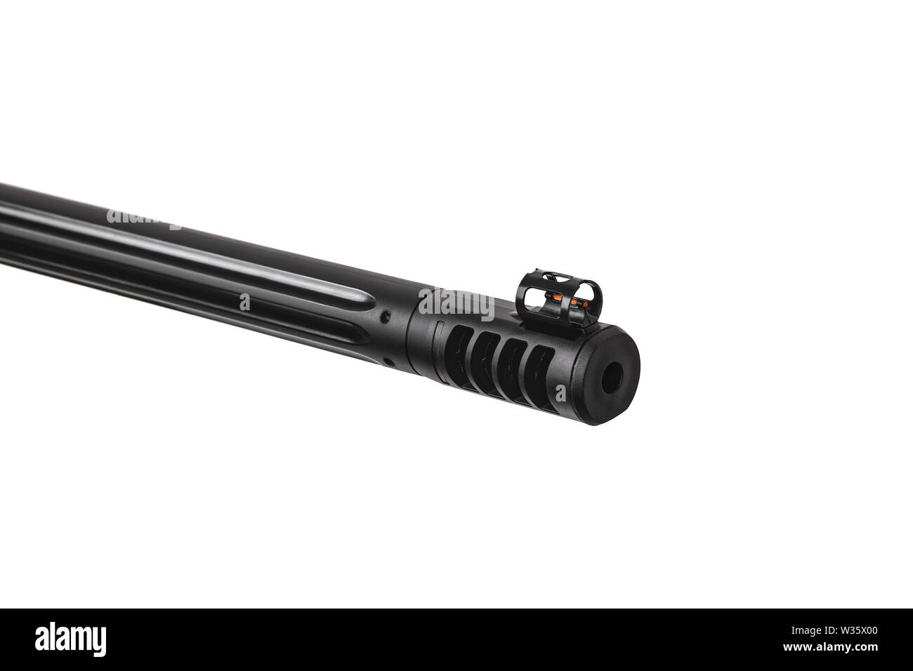 Air rifle with a telescopic sight isolate on a white background ...