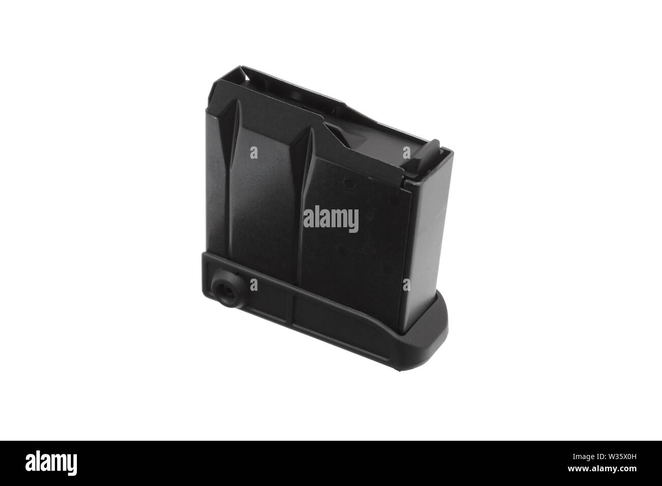 Assault rifle magazine isolated on white background Stock Photo - Alamy