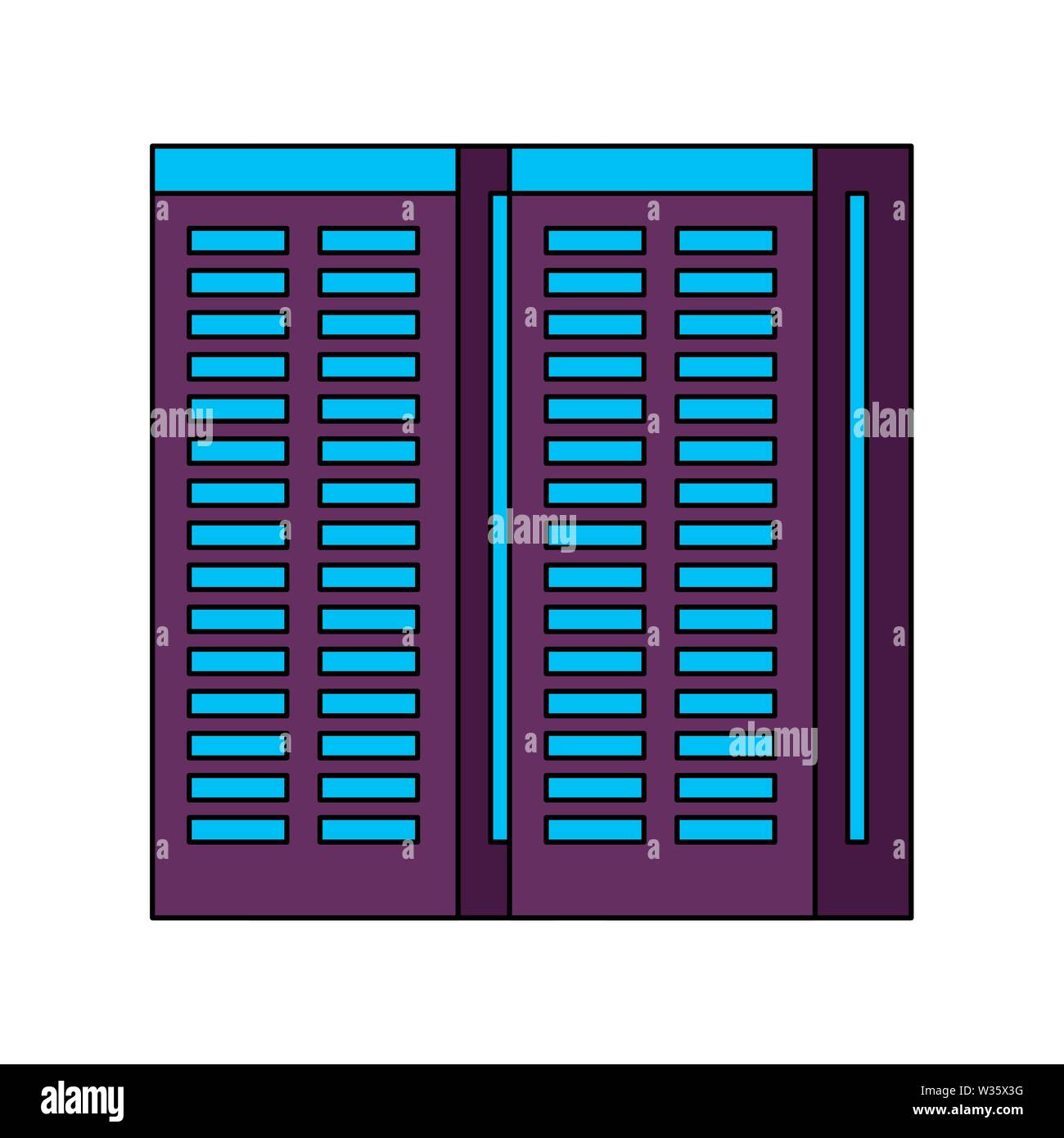 server towers network hardware cartoon Stock Vector Image & Art - Alamy