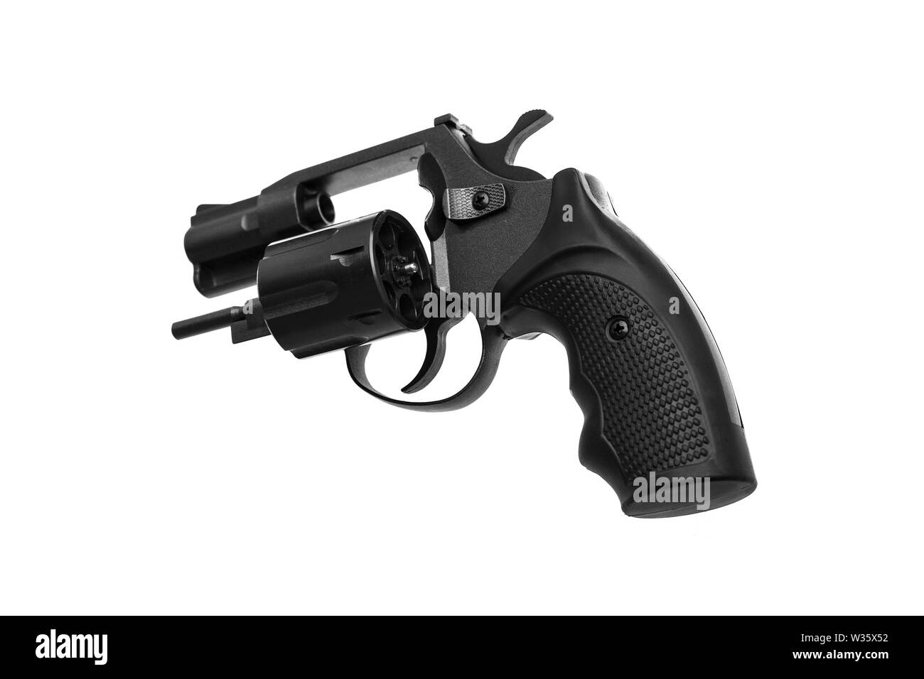 Gun pistol revolver isolated on white background Stock Photo - Alamy