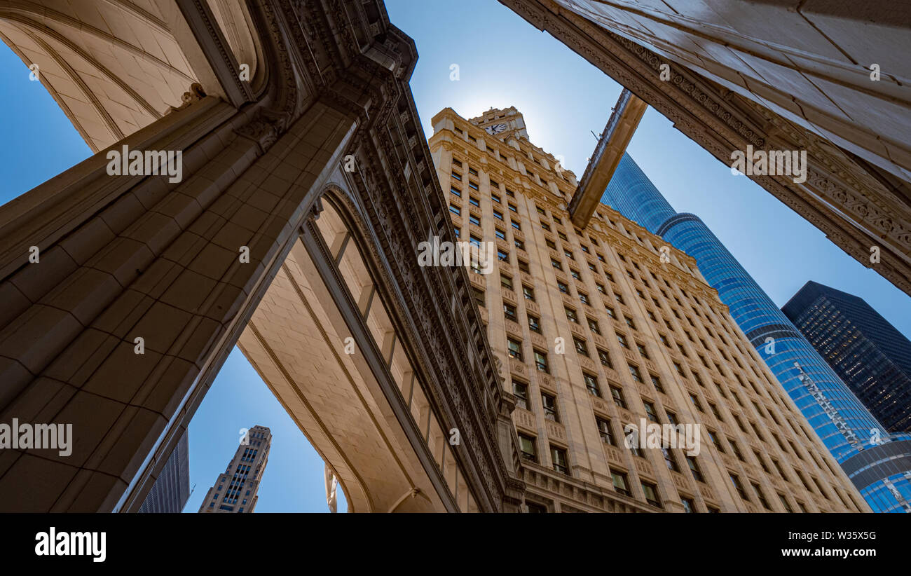 Amazing architecture in Chicago - CHICAGO, USA - JUNE 11, 2019 Stock ...