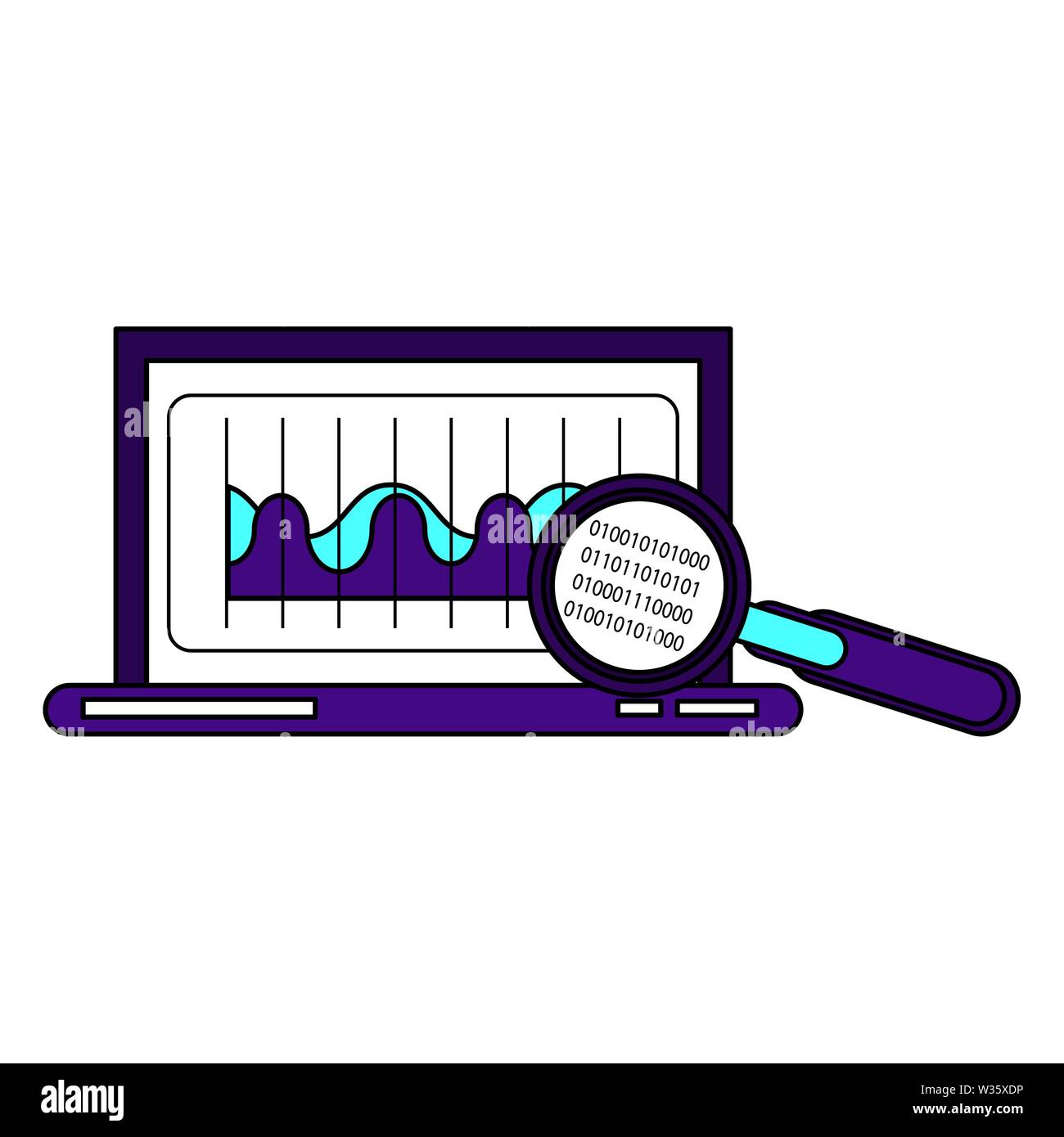 laptop mobile technology hardware cartoon Stock Vector Image & Art - Alamy