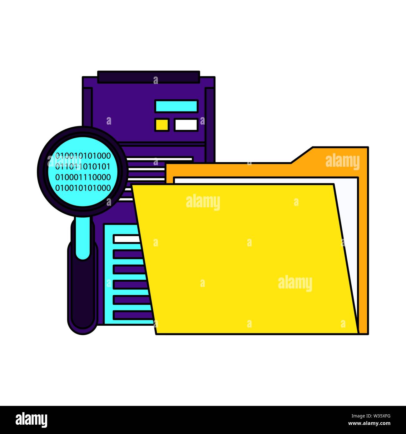 server tower network hardware cartoon Stock Vector Image & Art - Alamy