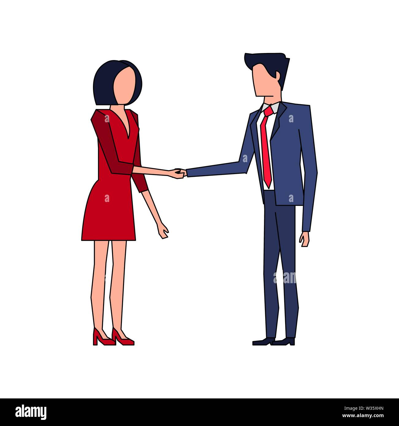 executive business finance coworkers cartoon Stock Vector Image & Art ...