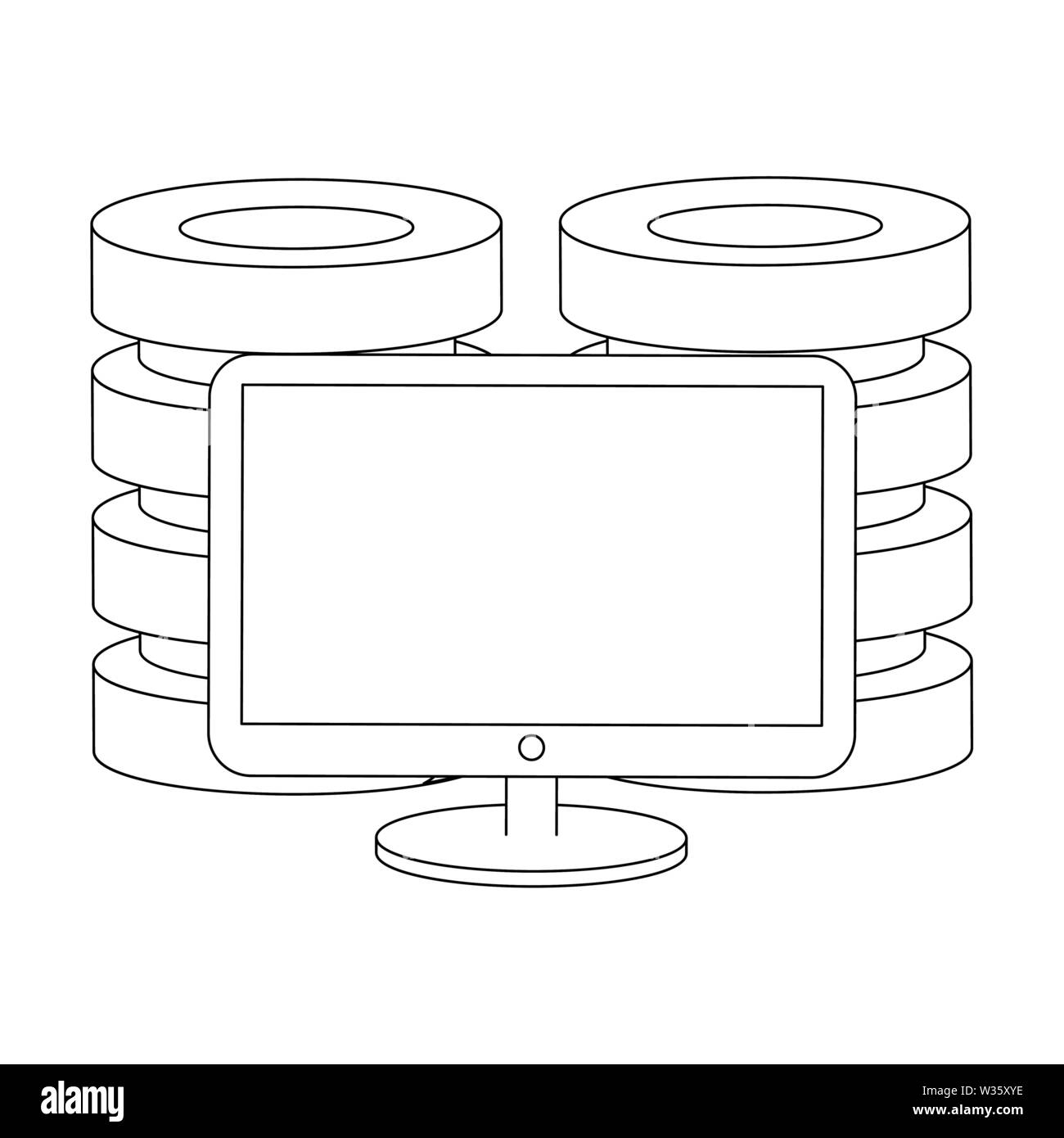 Media towers Stock Vector Images - Alamy