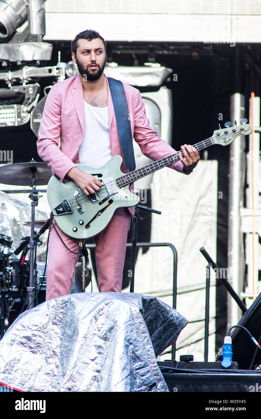 Milan Italy. 12 July 2019. The American band MINI MANSIONS performs ...