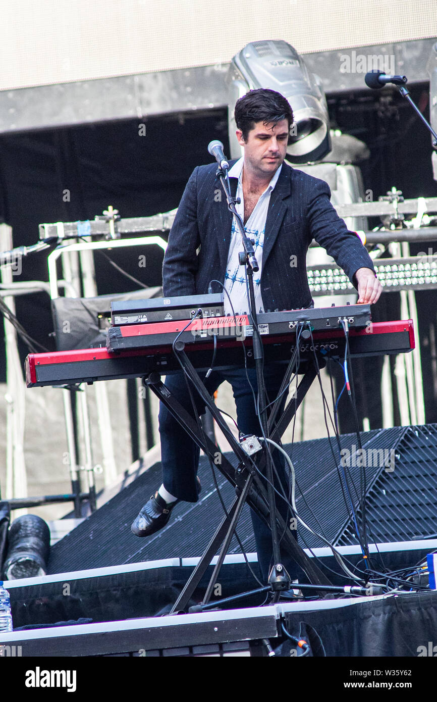 Milan Italy. 12 July 2019. The American band MINI MANSIONS performs ...