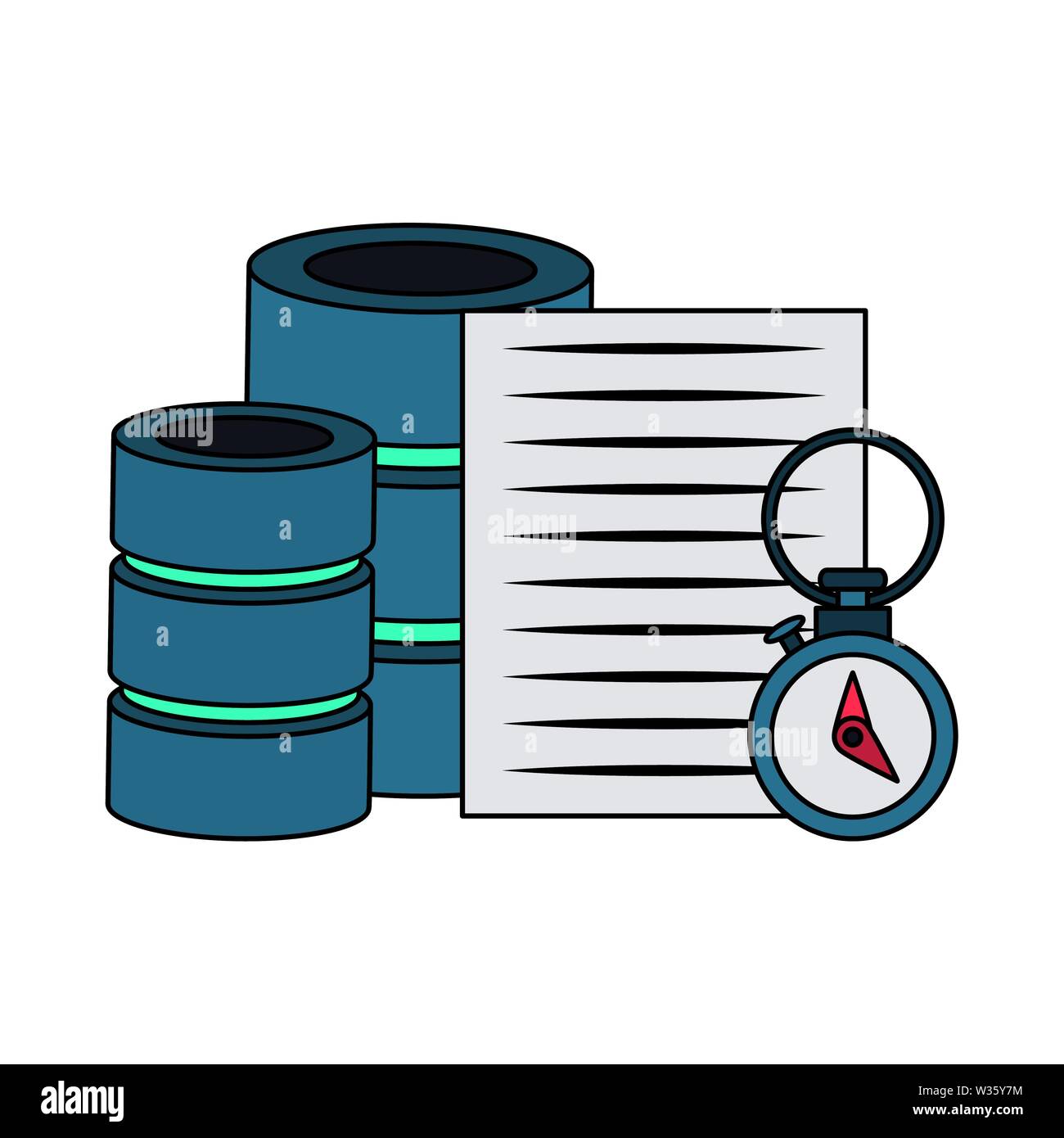 documents files system archives cartoon Stock Vector Image & Art - Alamy