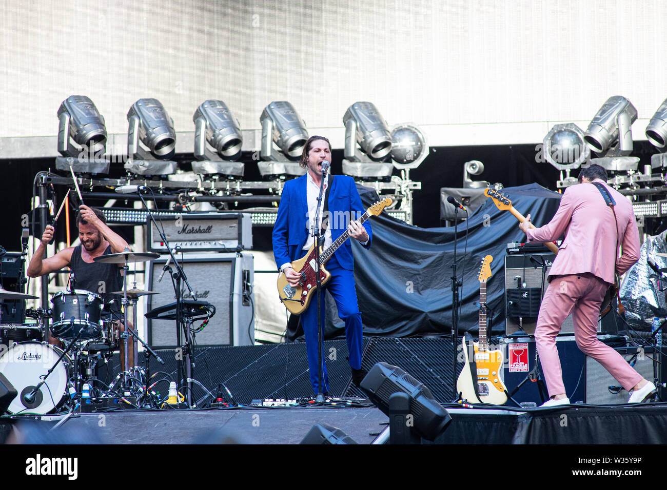 Milan Italy. 12 July 2019. The American band MINI MANSIONS performs ...