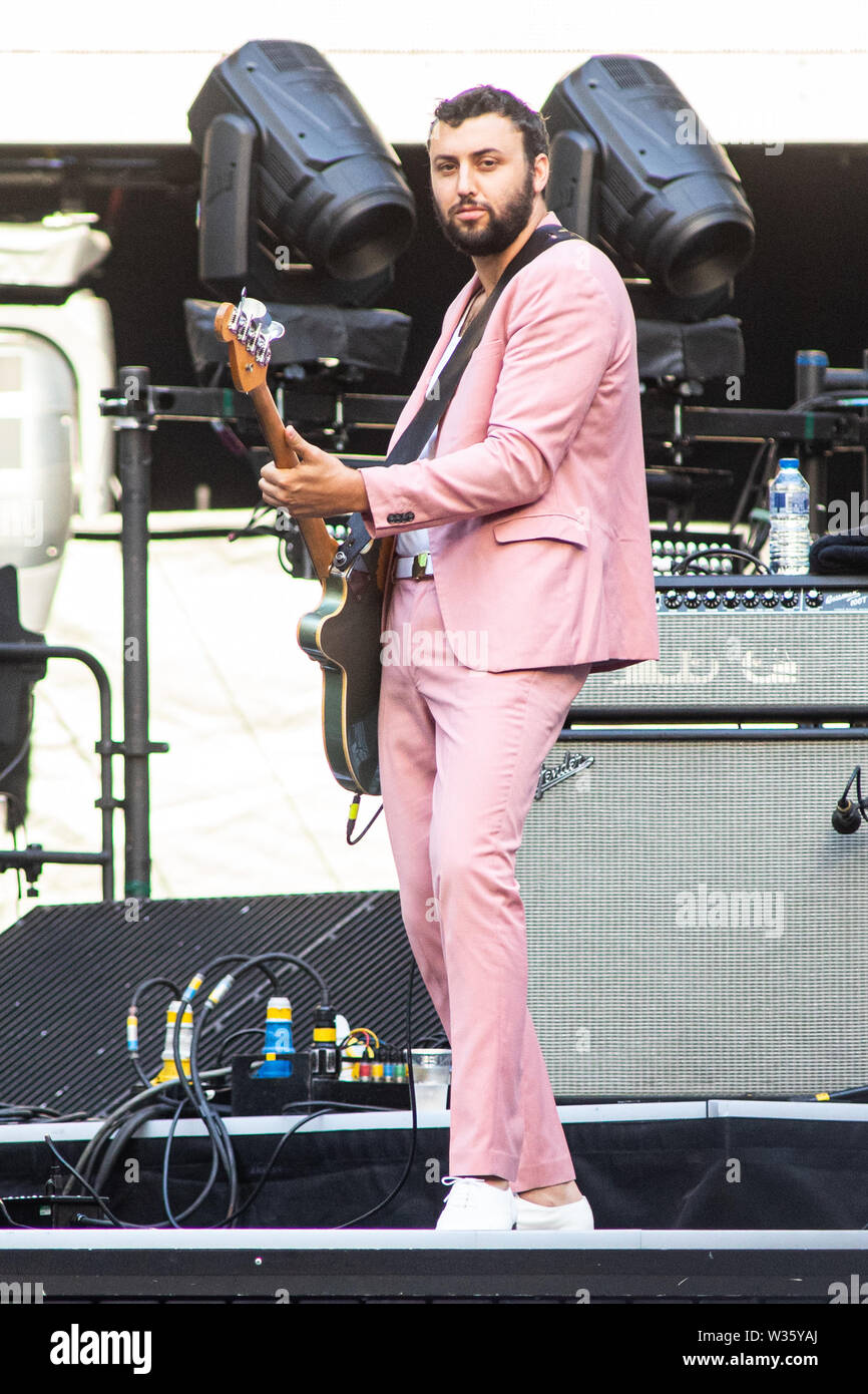Milan Italy. 12 July 2019. The American band MINI MANSIONS performs ...