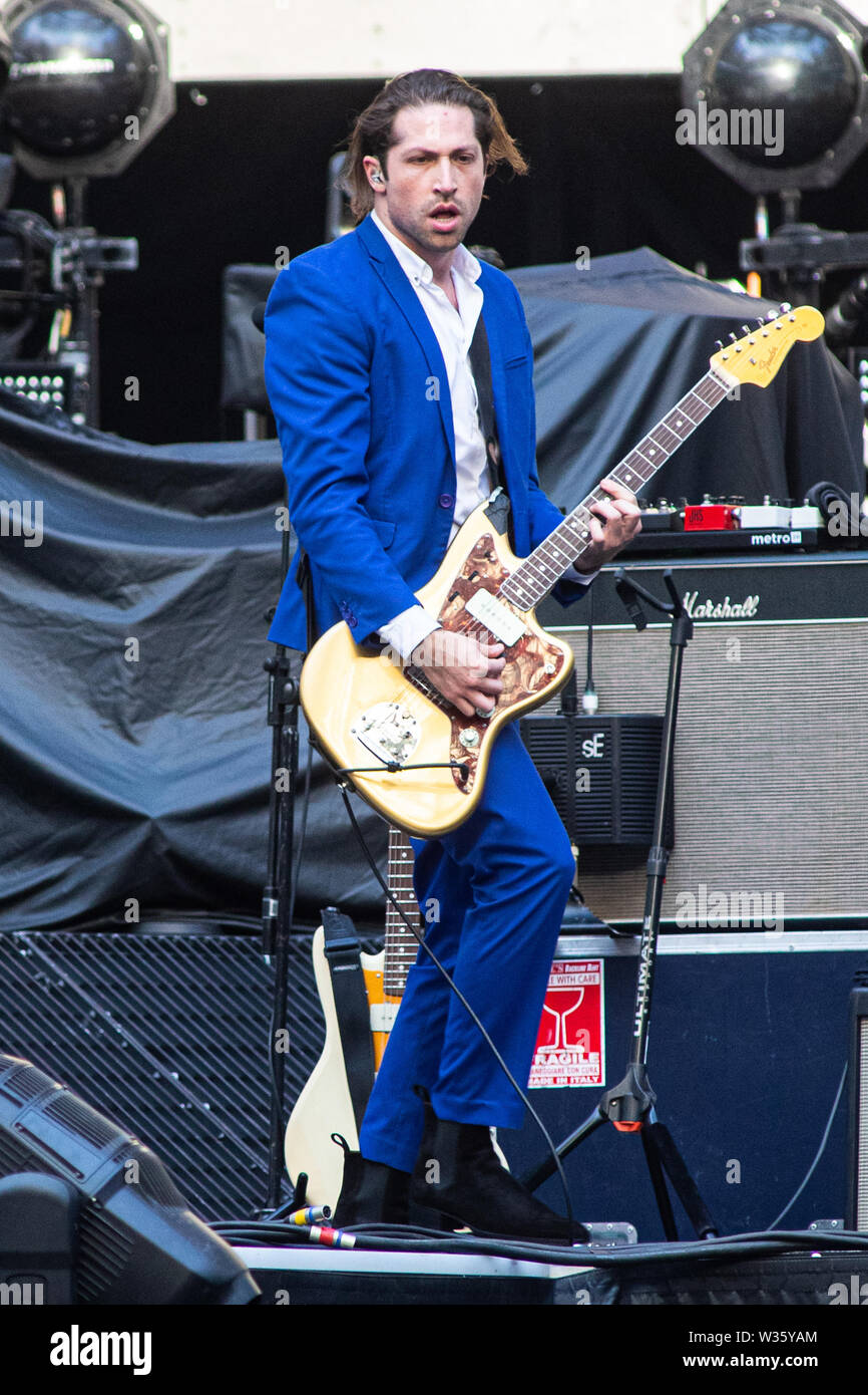 Milan Italy. 12 July 2019. The American band MINI MANSIONS performs ...