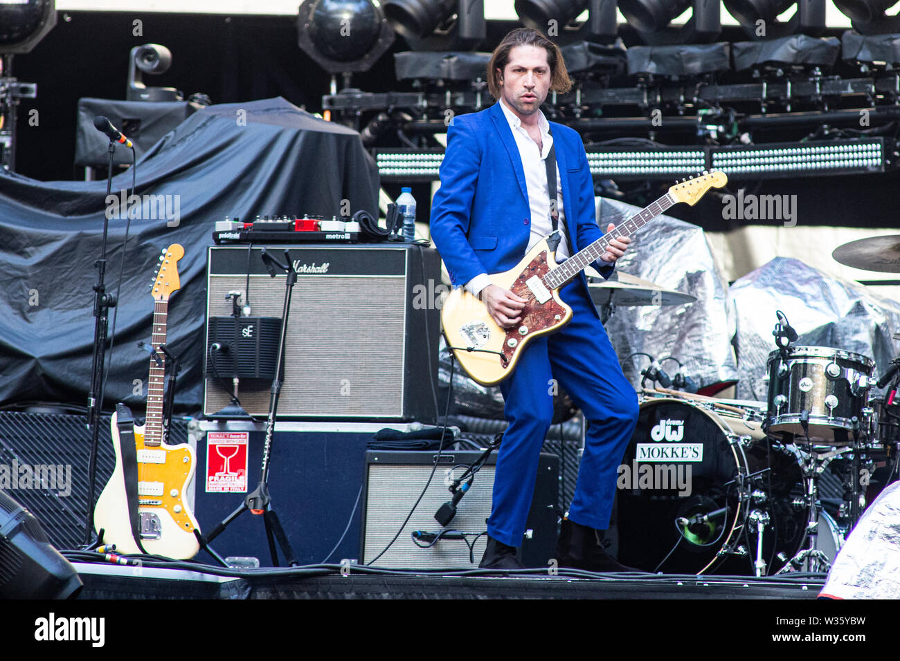 Milan Italy. 12 July 2019. The American band MINI MANSIONS performs ...