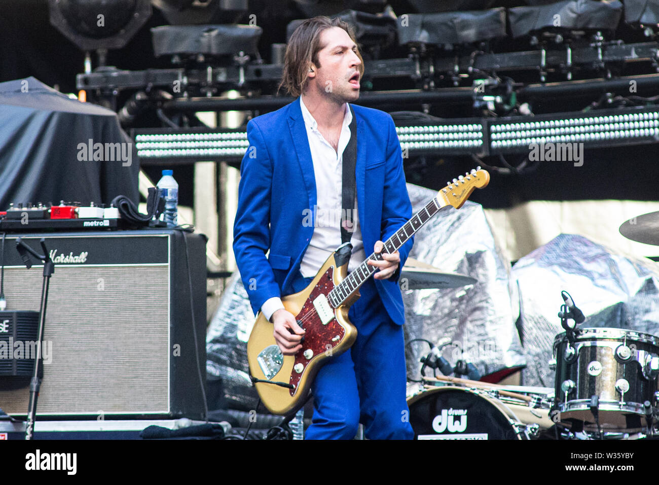 Milan Italy. 12 July 2019. The American band MINI MANSIONS performs ...